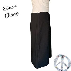 Simon Chang | Skirts | Add On Vintage Simon Chang Jeans Black Spandex ...